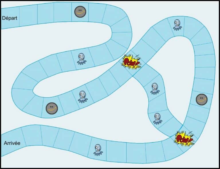 Jeu de plateau à imprimer thème famille