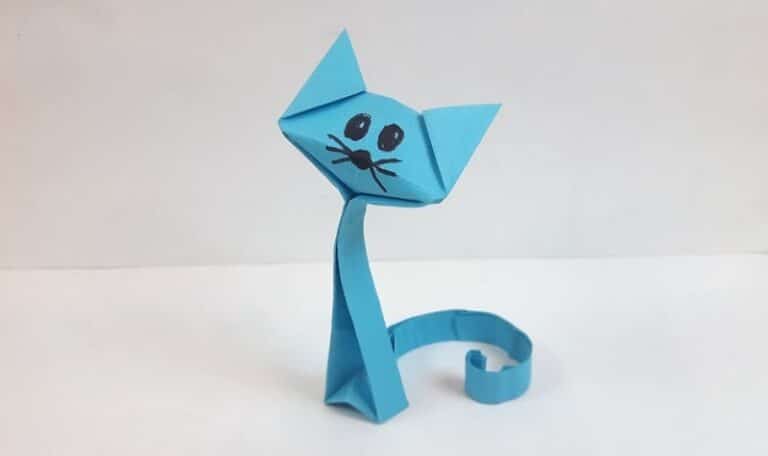 Origami chat super mignon : tutoriel en vidéo
