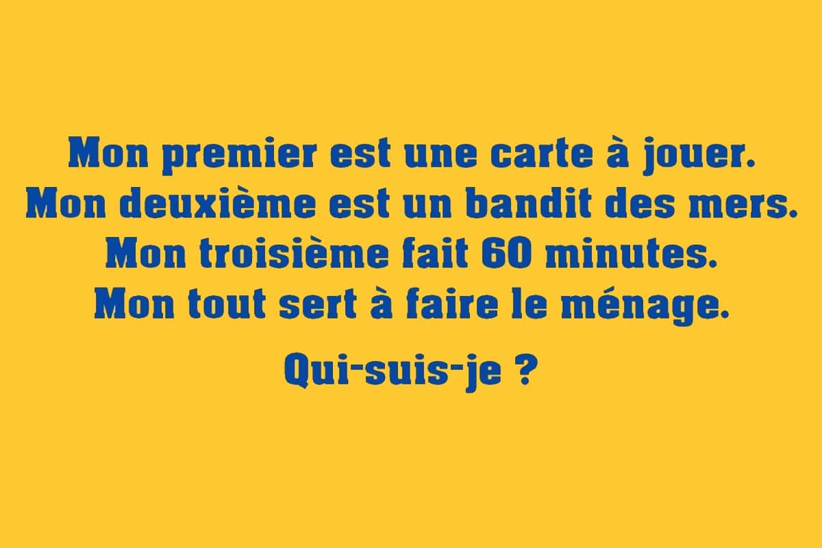 Charades faciles pour chasse au trésor