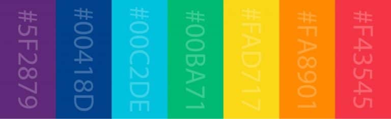 Quelles sont les couleurs de l'arc-en-ciel