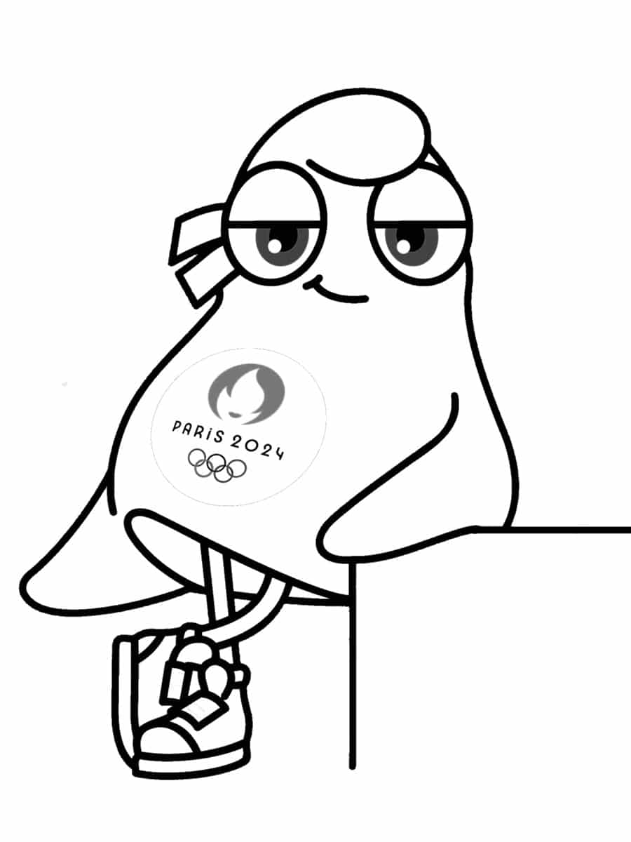 Mascotte Jeux Olympiques 2024 Coloriage - Image to u Mascotte Jeux Olympiques 2024 Coloriage - Image to u